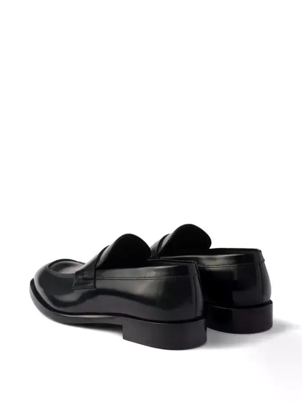 Prada Brushed Leather Loafers