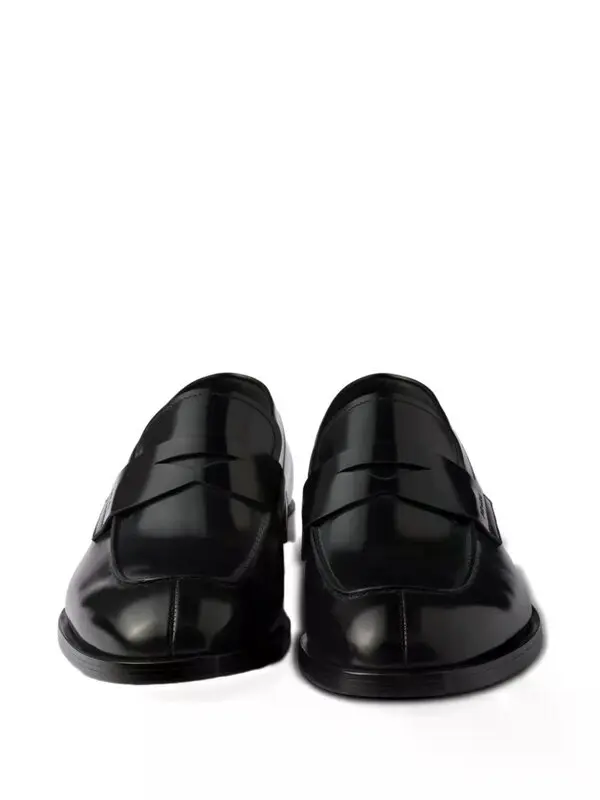 Prada Brushed Leather Loafers