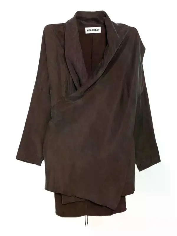 YEAREAST Asymmetric Wrap Blouse