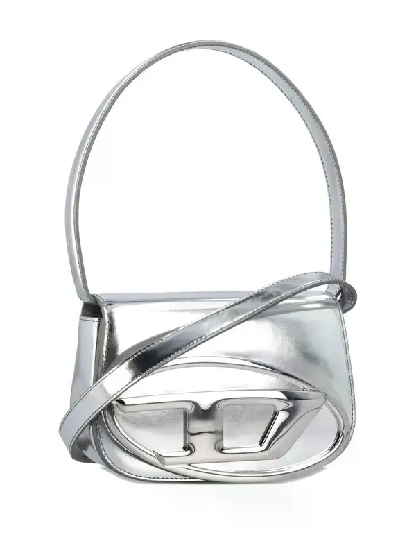 DIESEL® 1dr Logo-plaque Tote Bag - Silver