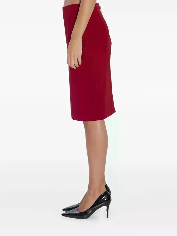 Saint Laurent Silk Blend Pencil Skirt