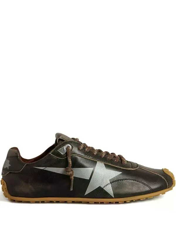 GOLDEN GOOSE Marathon Speed Logo-embossed Leather Sneakers