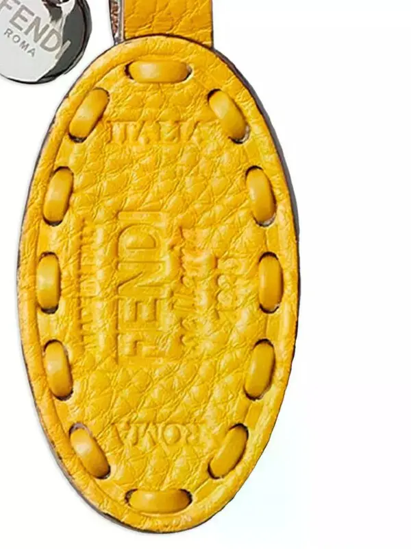 Fendi Oval-shape Leather Keyring