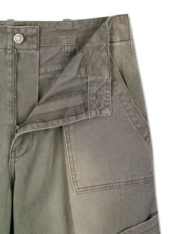 STUDIO TOMBOY Cargo Pocket Wide-leg Trousers