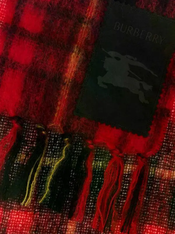 Burberry Check-print Scarf - Red