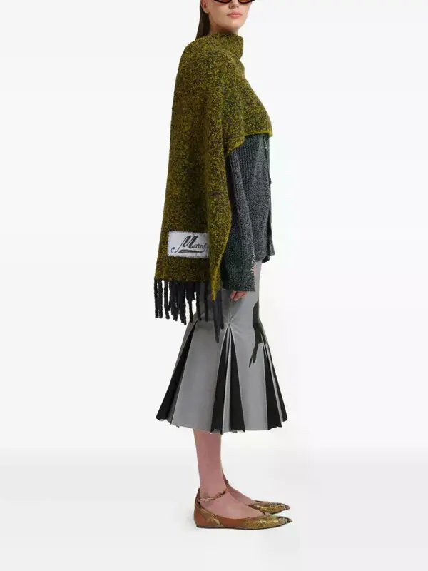 Marni V-neck Logo-embroidered Cardigan