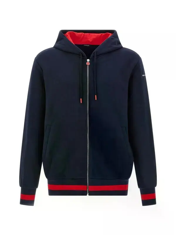 Kiton Contrast-bands Cotton Tracksuit - Blue