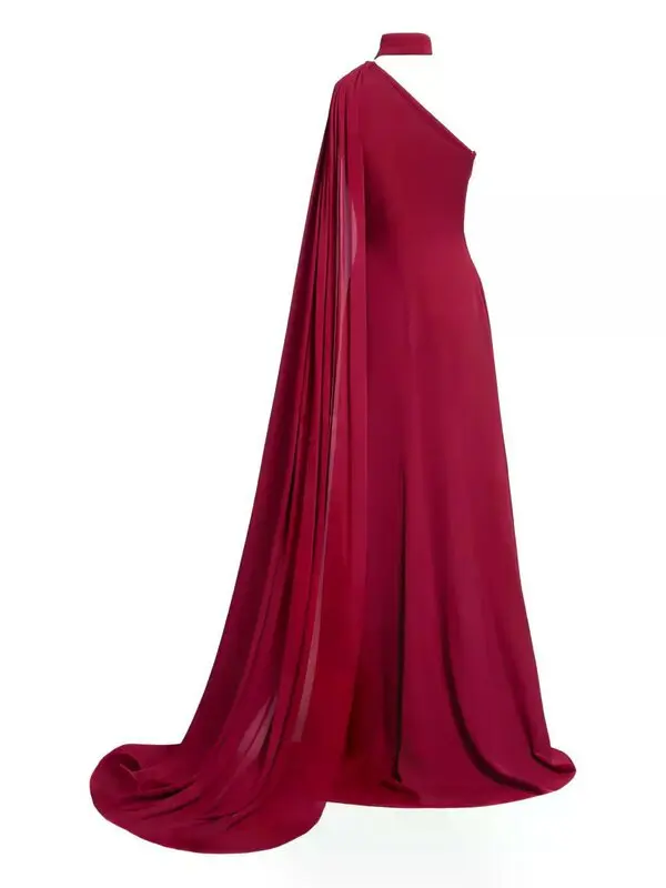 Elie Saab One-shoulder Scarf Maxi Dress