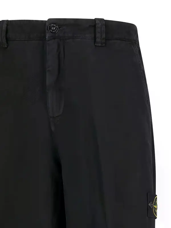 Stone Island Patch Pocket Trousers - Black