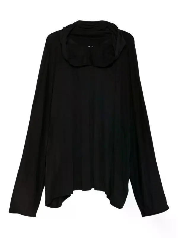 Rick Owens Oversized Fit Hoodie - Black