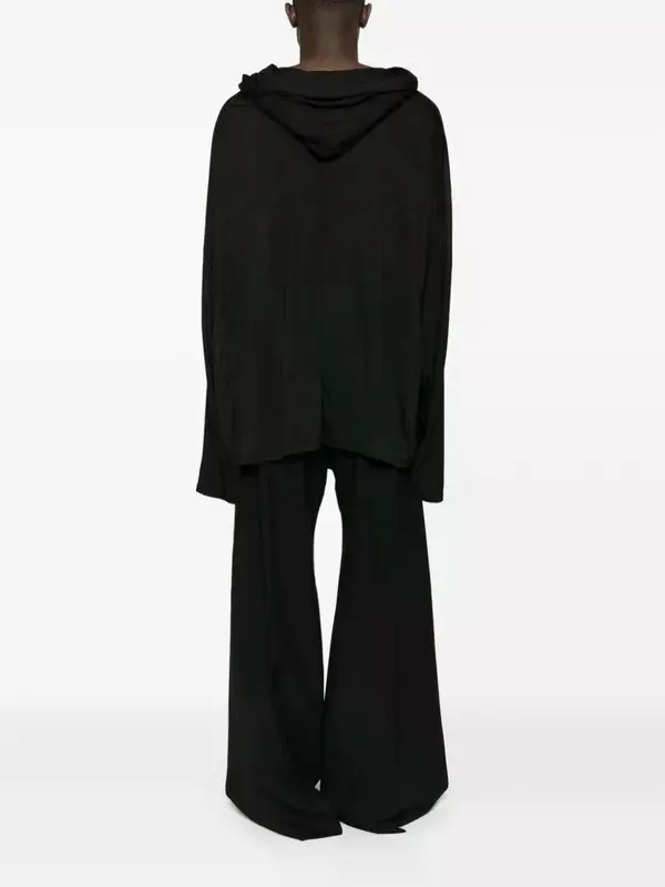 Rick Owens Oversized Fit Hoodie - Black