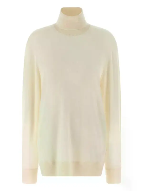 THE ROW Lizzy High Neck Sweater - Neutrals
