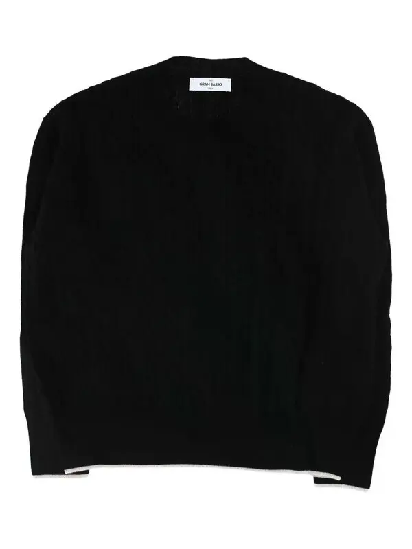 GRAN SASSO Cable Knit Wool-blend Sweater