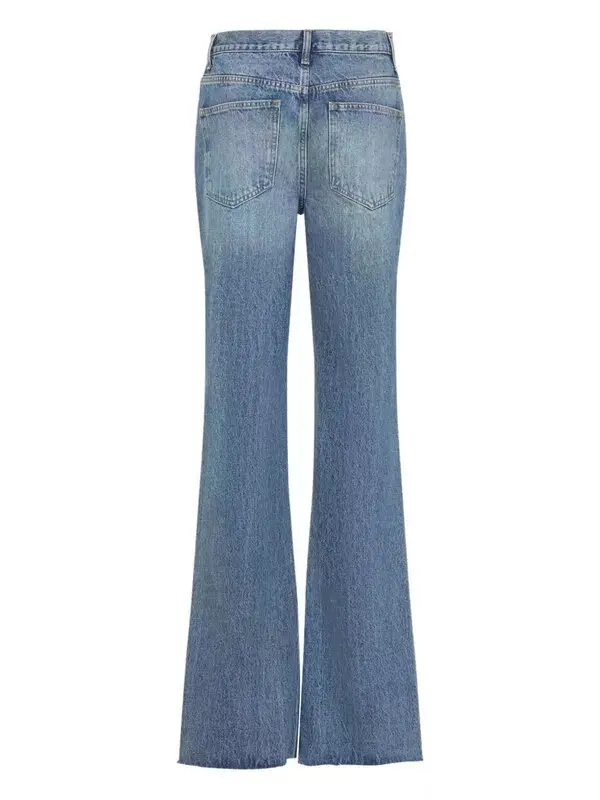 THE FRANKIE SHOP Flared Leg Cotton Jeans