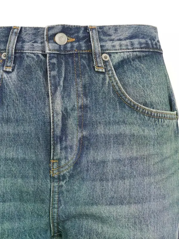 THE FRANKIE SHOP Flared Leg Cotton Jeans