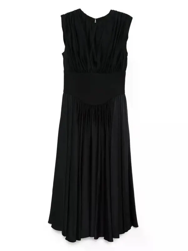 Amsale Crepe Corset Dress - Black