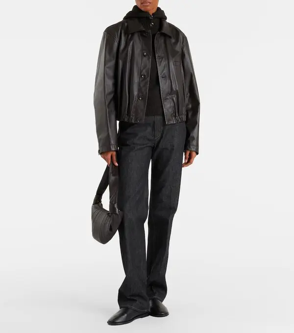 LEMAIRE Hooded Sweater - Brown
