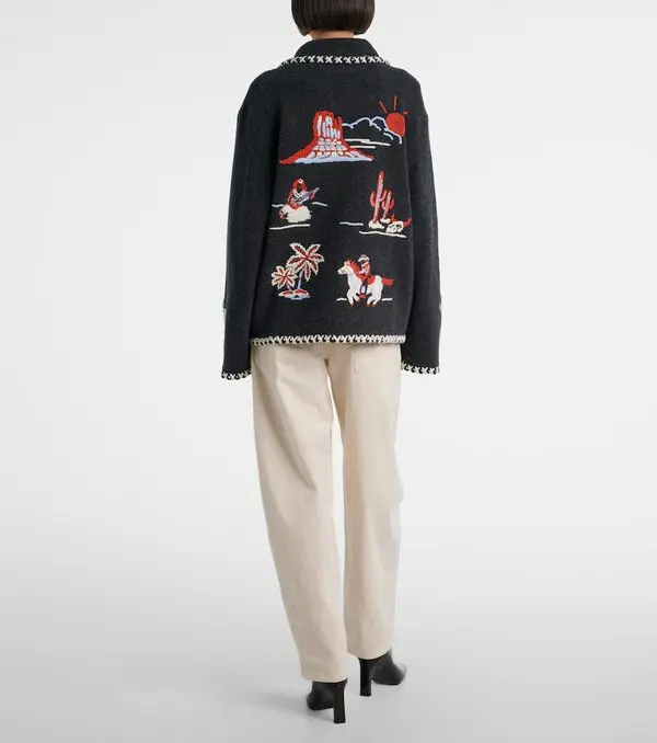 Alanui Virgin Wool Embroidered Jacket