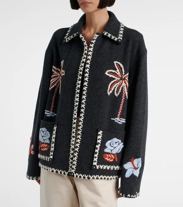 Alanui Virgin Wool Embroidered Jacket