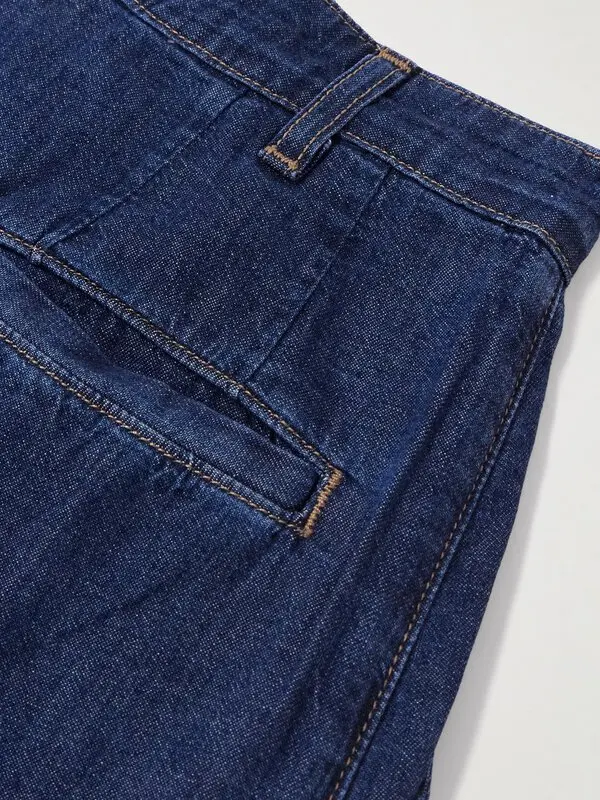TWP Stefens Pleated Denim Culottes