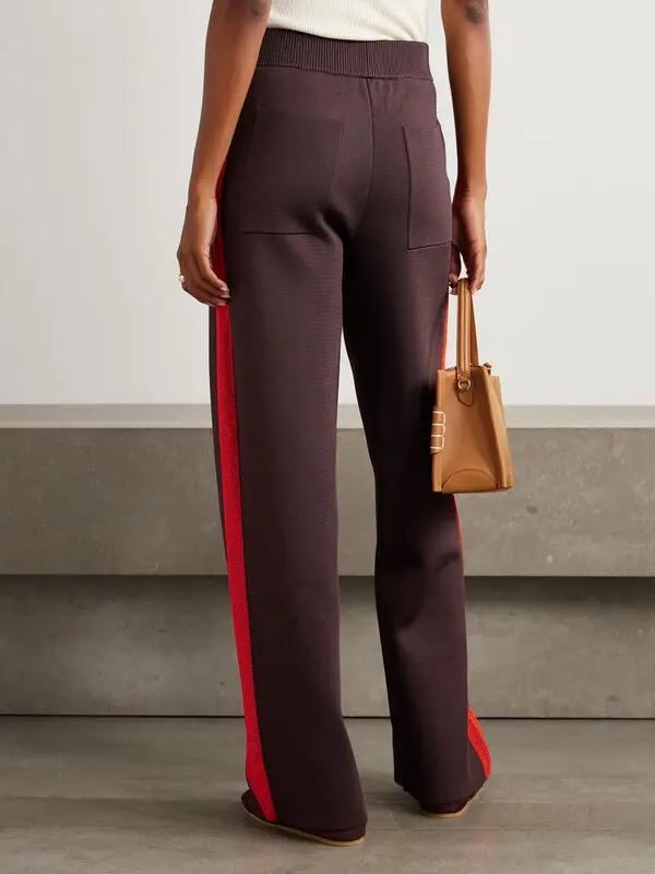 WALES BONNER Tide Striped Knitted Track Pants