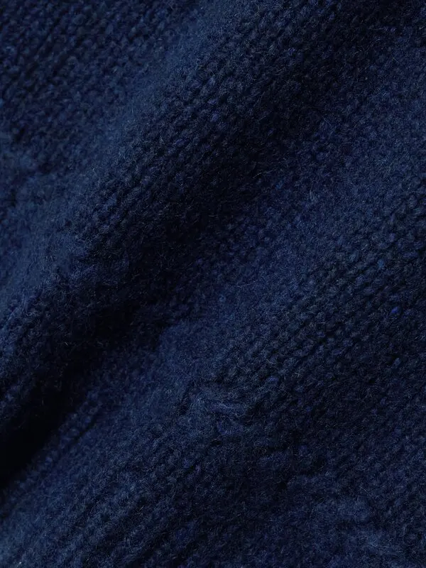 Guest In Residence Cashmere And Wool-blend Mini Skirt - Blue
