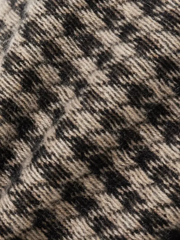 Guest In Residence Houndstooth Cashmere Trousers - Brown