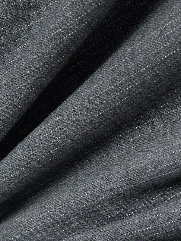Tove Estelle Pinstriped Woven Midi Dress