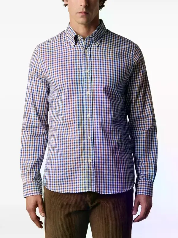 Brooks Brothers Checked Button-down Shirt - Blue