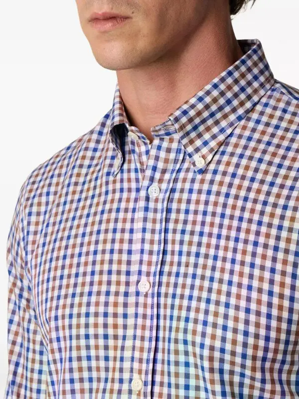 Brooks Brothers Checked Button-down Shirt - Blue