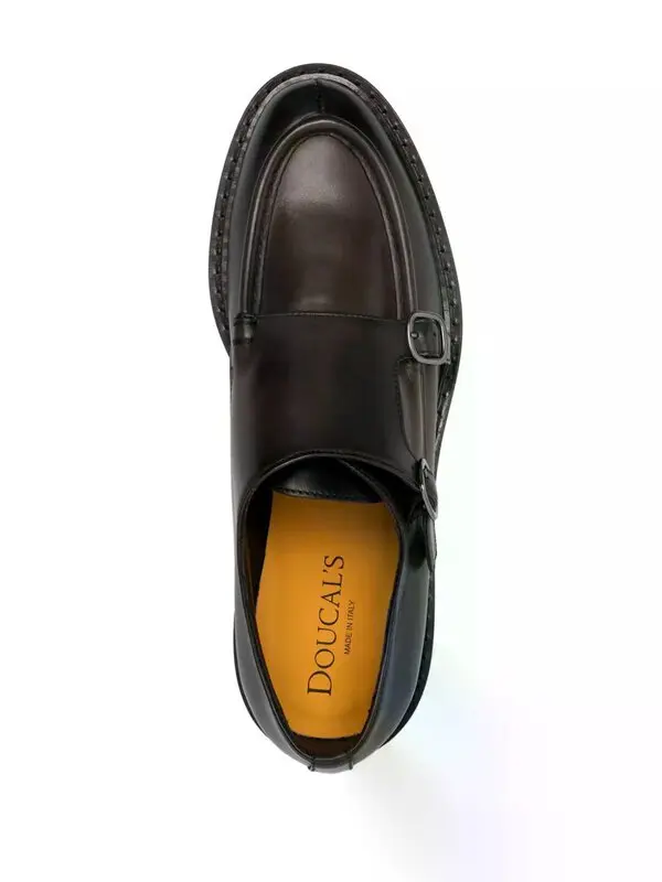 DOUCAL'S Leather Monk Shoes