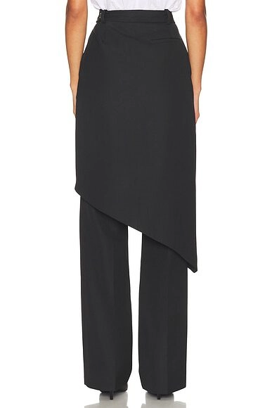 HELSA Asymmetrical Skirt Overlay Trousers