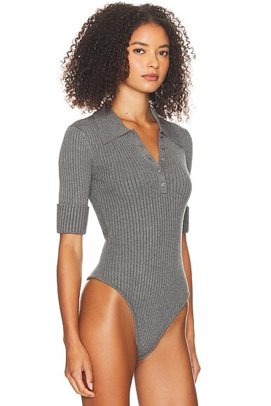 HELSA Devora Polo Bodysuit - Grey