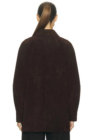 Staud Josette Suede Shirt