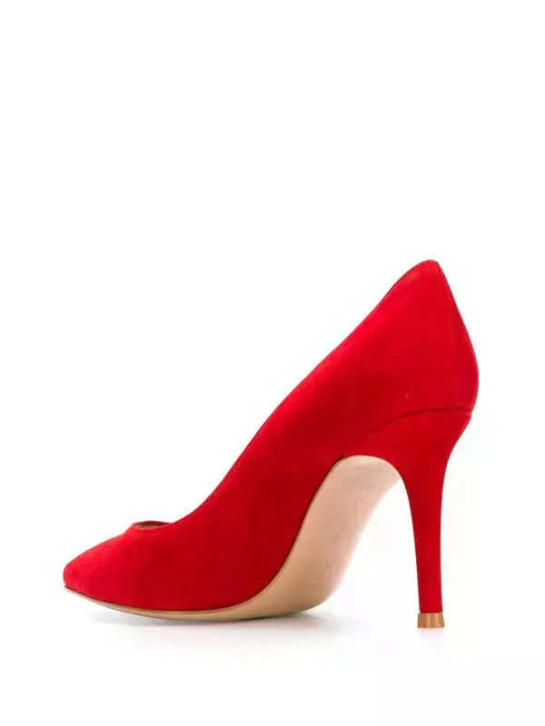 GIANVITO ROSSI Suede Pointed-toe Pumps
