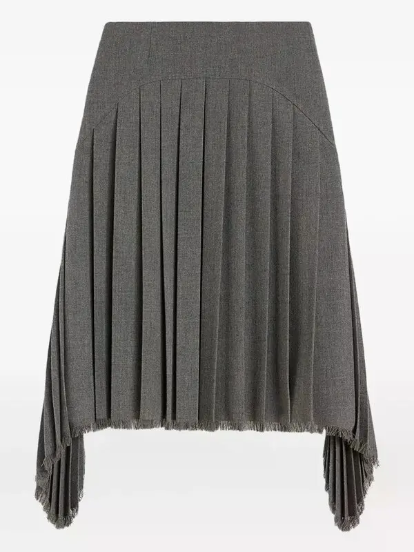 JIL SANDER Pleated Midi Skirt