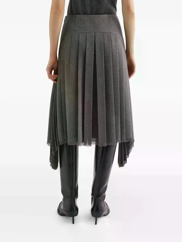 JIL SANDER Pleated Midi Skirt