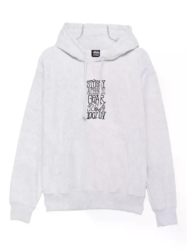 StÜssy Cotton Blend Hoodie - Grey