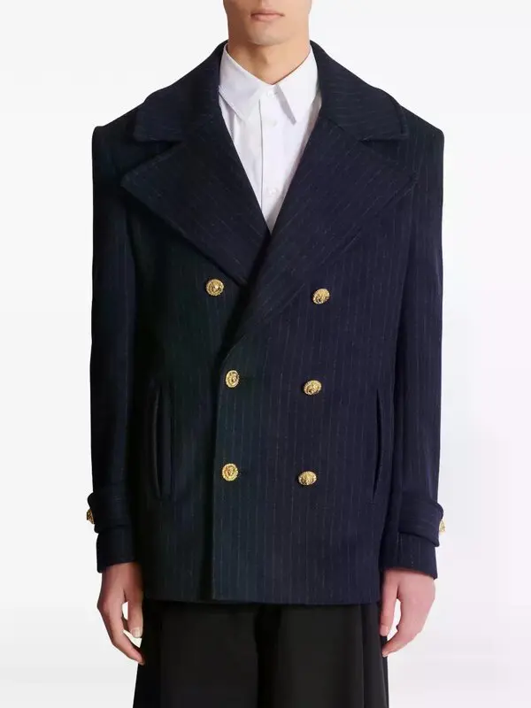 Balmain Pinstripe Double-breasted Jacket