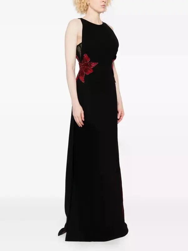 AAVVA Sequin Embellished Sleeveless Gown