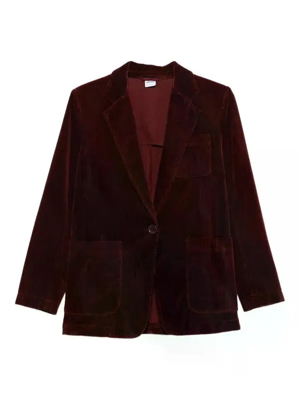 Aspesi Corduroy Single-breasted Blazer