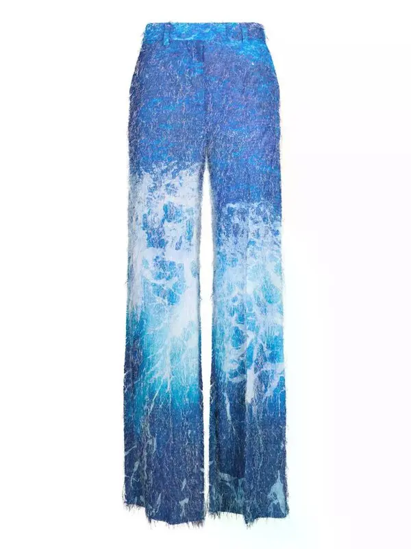 Roberto Cavalli Printed Jacquard Trousers