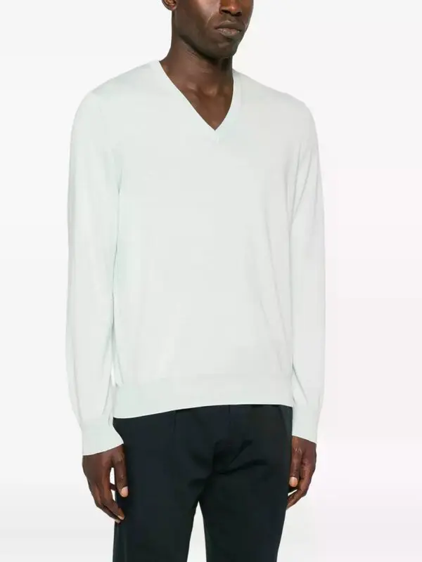 GRAN SASSO V-neck Long-sleeved Sweater