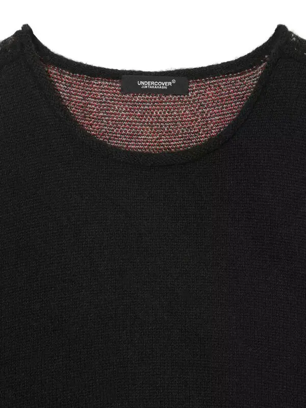 Undercover Wool Sweater With Tartan Detail