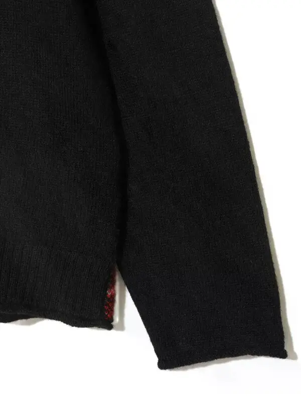 Undercover Wool Sweater With Tartan Detail