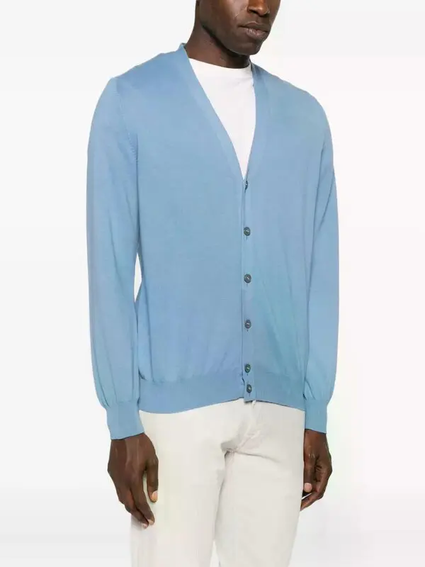 GRAN SASSO V-neck Cardigan - Blue
