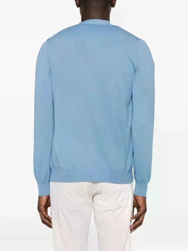 GRAN SASSO V-neck Cardigan - Blue
