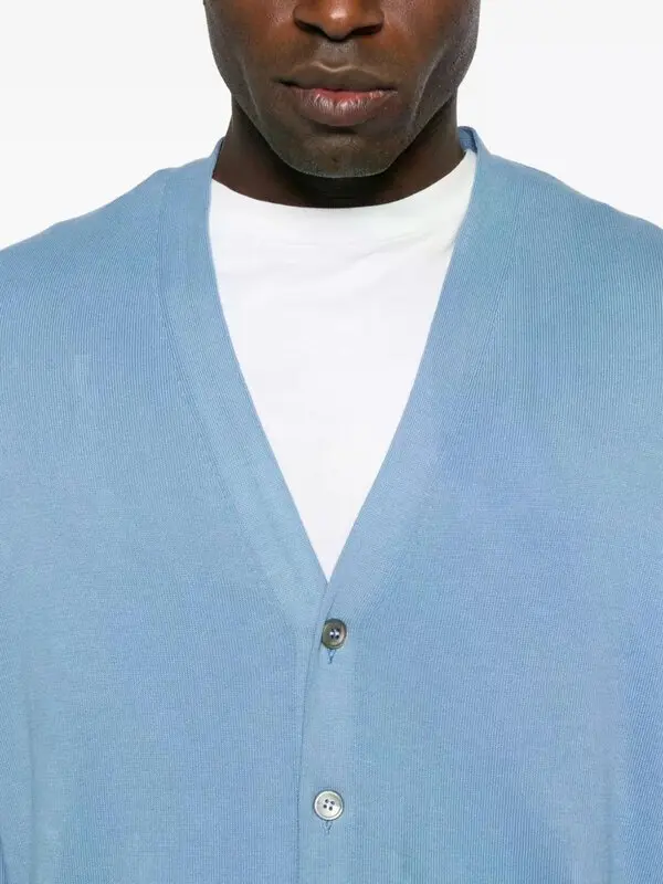 GRAN SASSO V-neck Cardigan - Blue