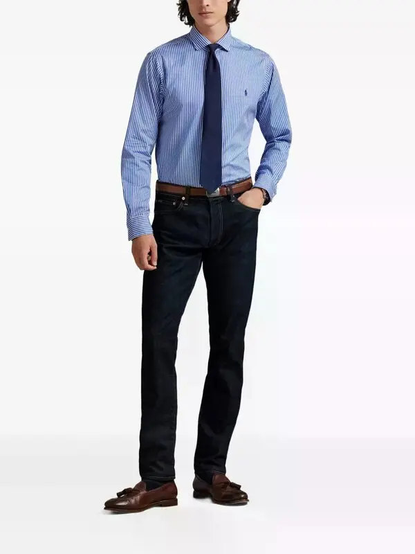Polo Ralph Lauren Striped Long-sleeve Shirt - Blue