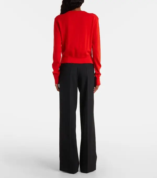 Calvin Klein Scarlet Wool Cardigan